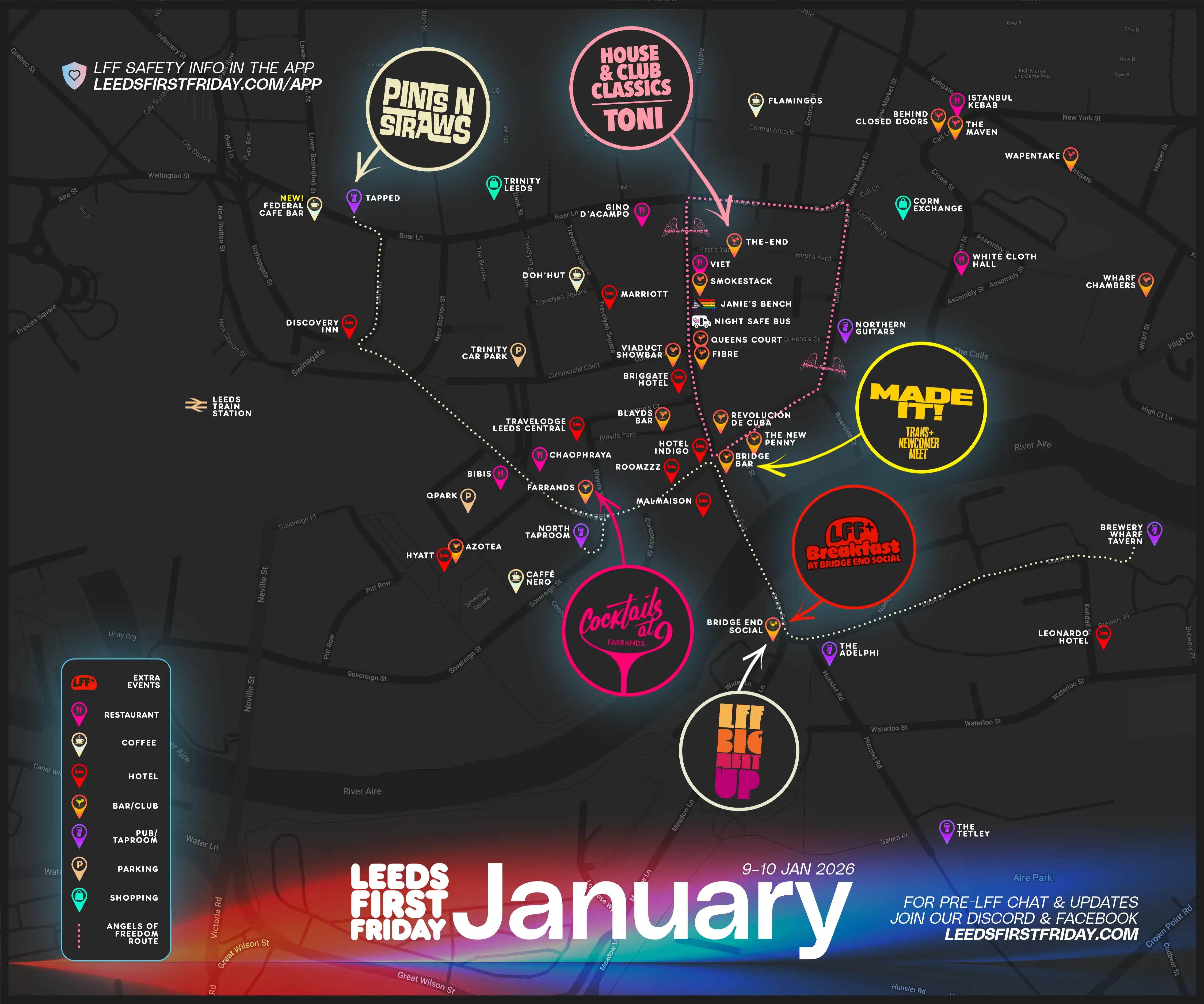 Leeds First Friday - Map